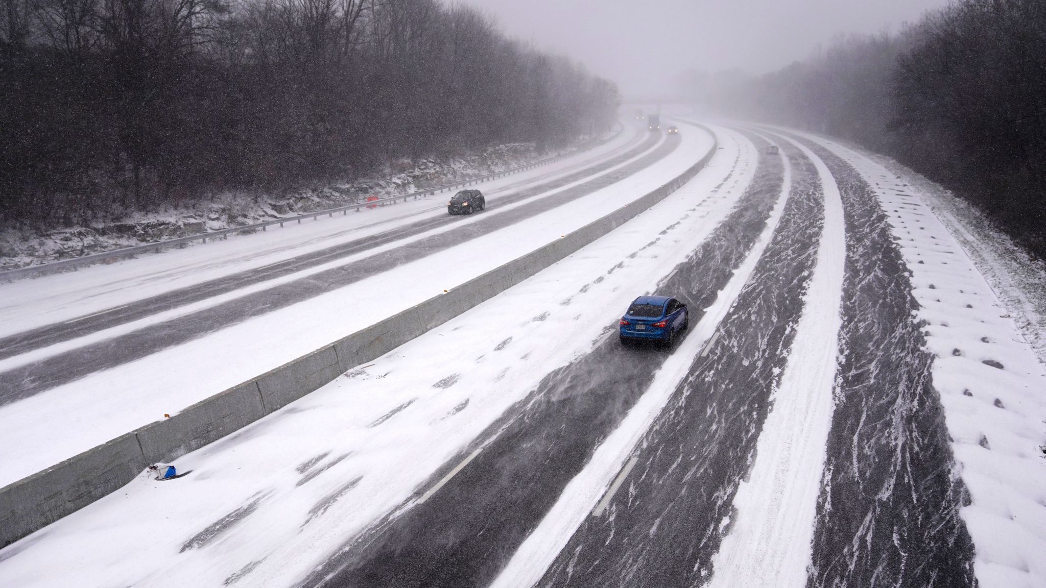 In pictures: US gripped by deep freeze as bomb cyclone hits | US News ...