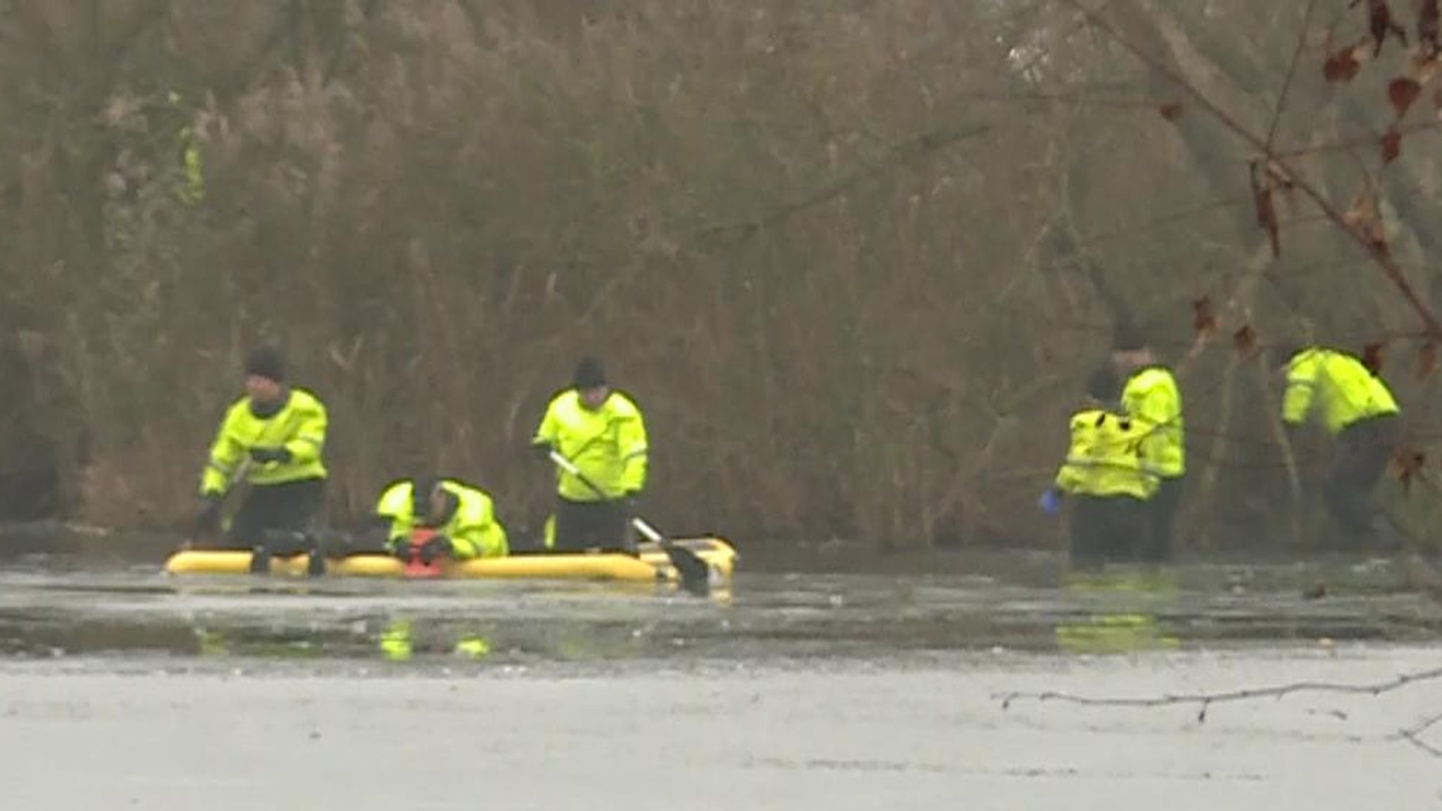 Solihull frozen lake deaths: Boy got his leg stuck in ice and the ...