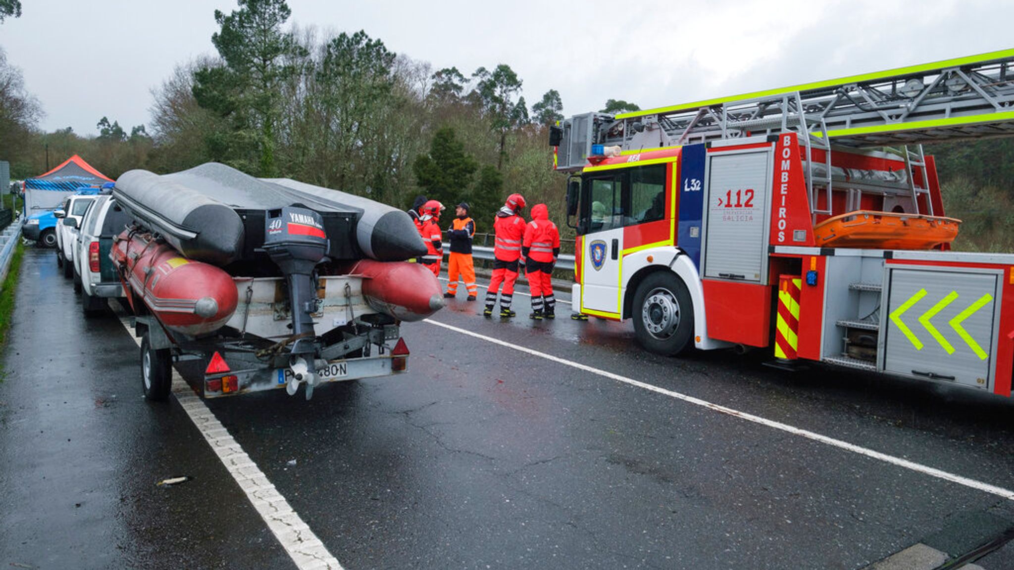 Six dead after bus falls from bridge in Spain | World News | Sky News
