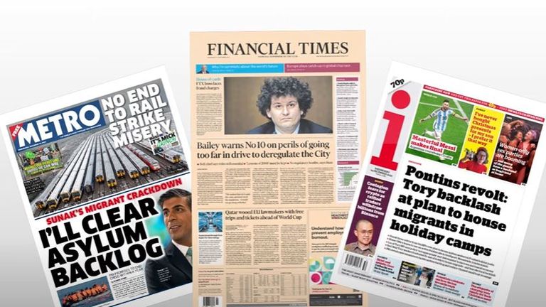 Press Preview: Wednesday's papers | News UK Video News | Sky News