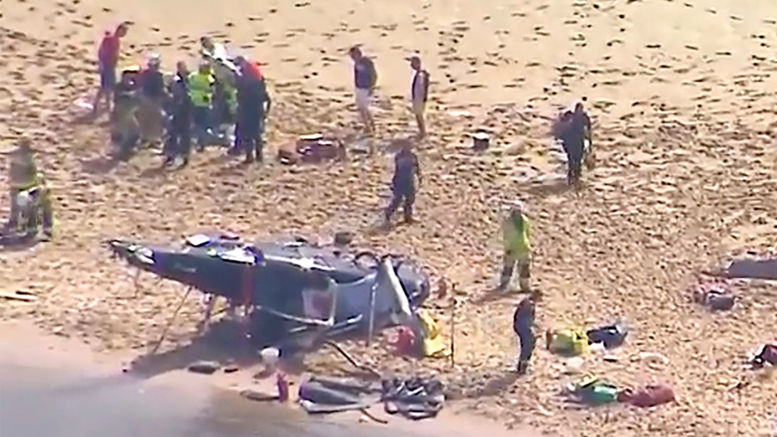 Four dead after two helicopters collide in mid-air near Sea World theme park in Australia ...