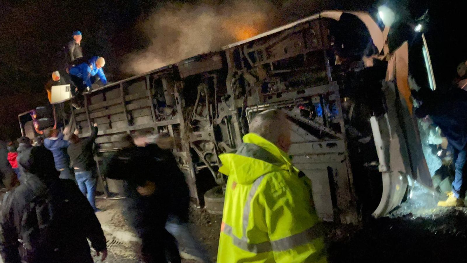 Dozens injured with some in hospital after double-decker bus with 71 on ...