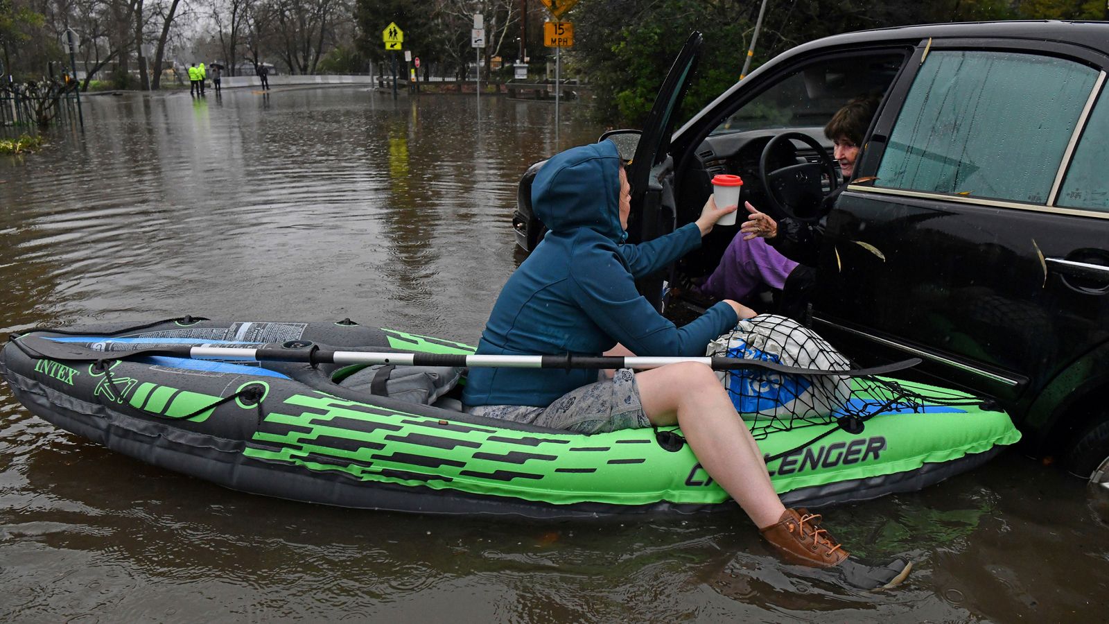 US weather: 'Atmospheric river' storm sees California hit by heavy rain and snow | US News | Sky ...