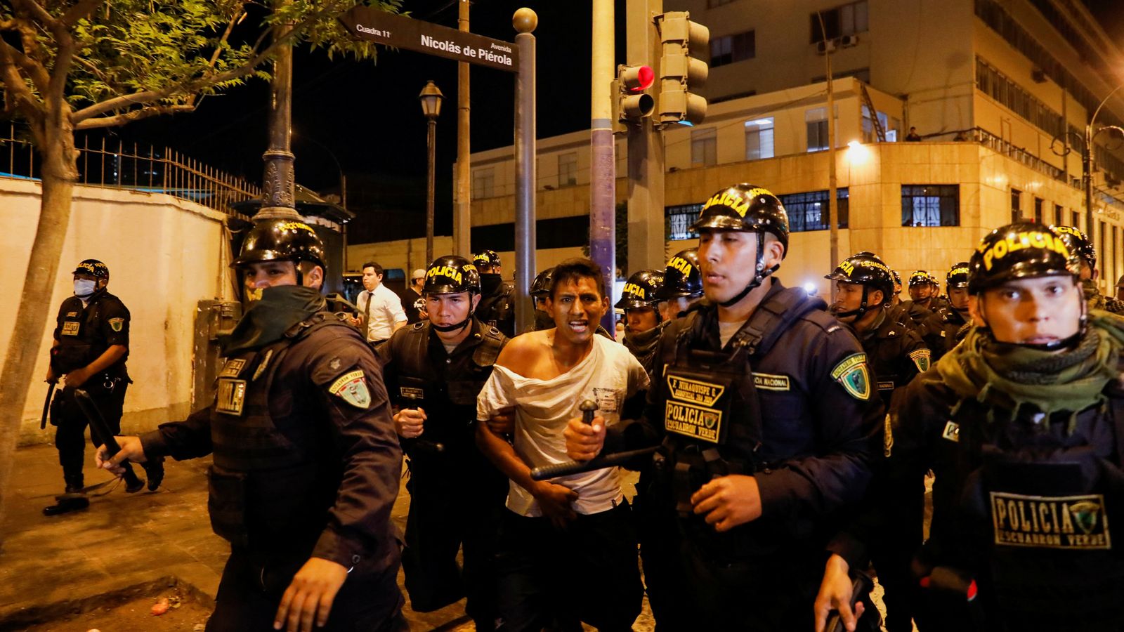 Peru protests: Demonstraters clash with police as anti-government ...