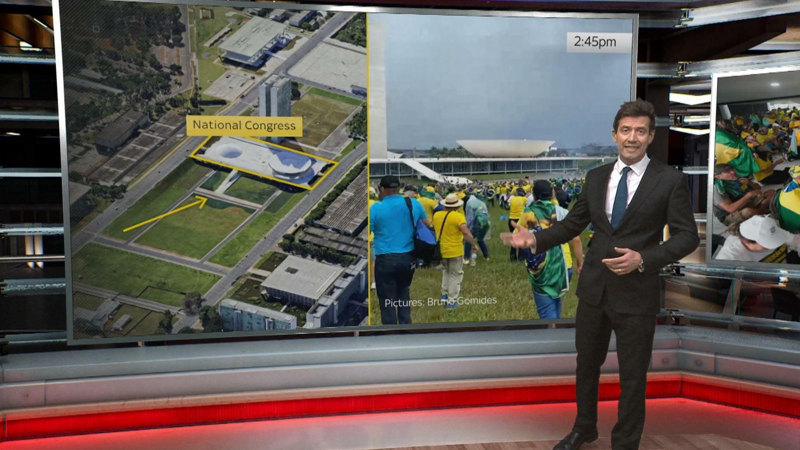 How were Brazil's government buildings stormed? | World News | Sky News