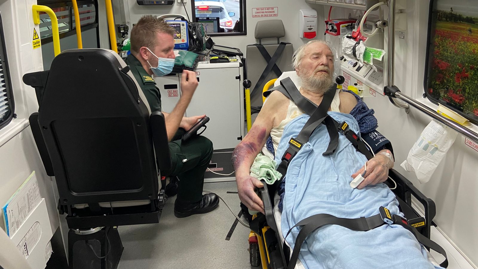 Elderly man waits for days in pain | News UK Video News | Sky News