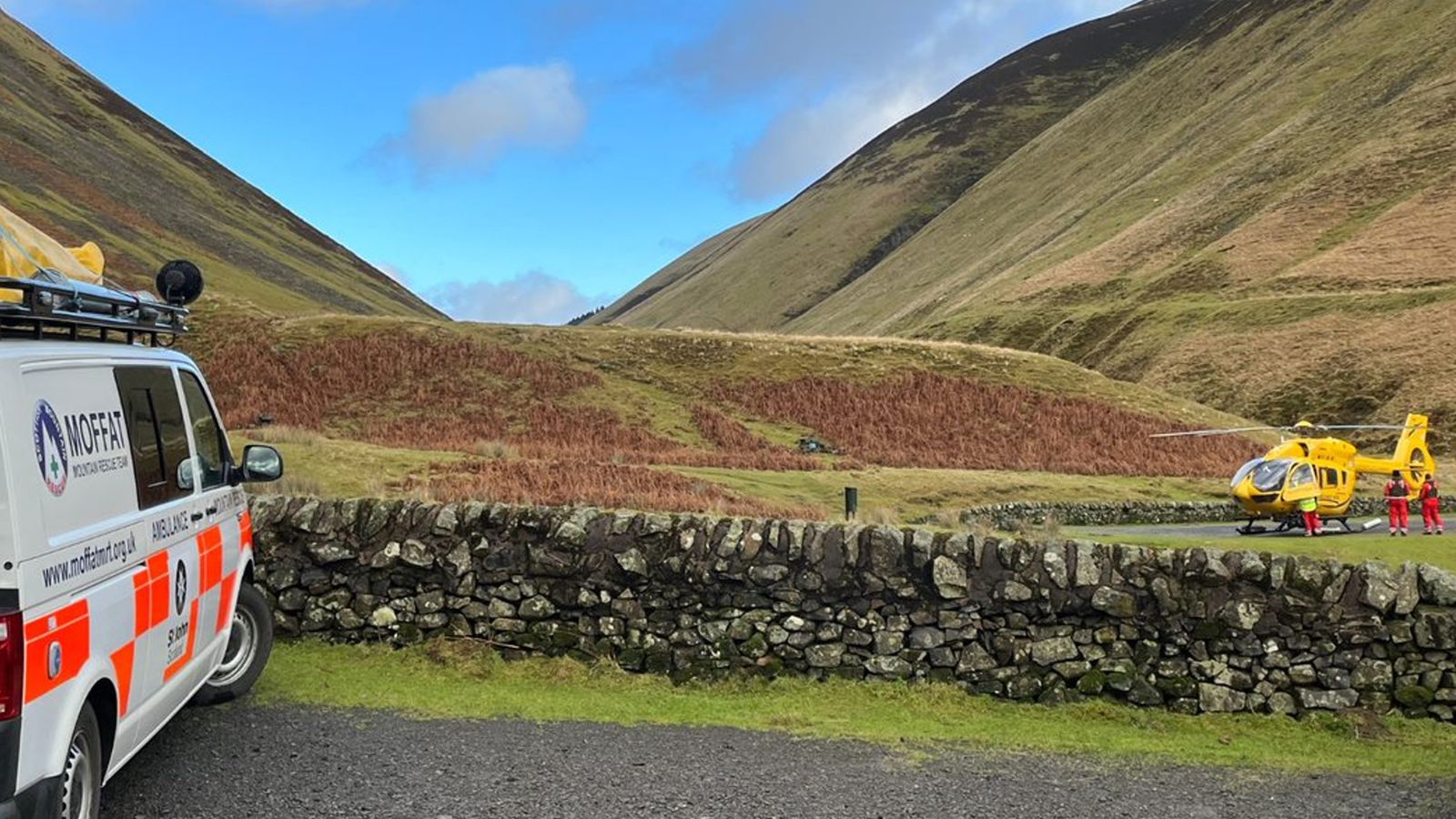 Walker airlifted to hospital after being swept over waterfall in ...
