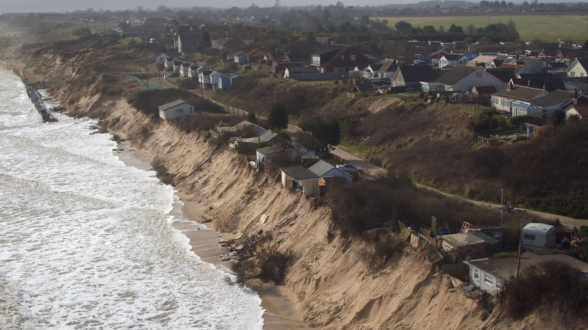 Campaigners reveal areas most at risk of homes falling into sea in ...