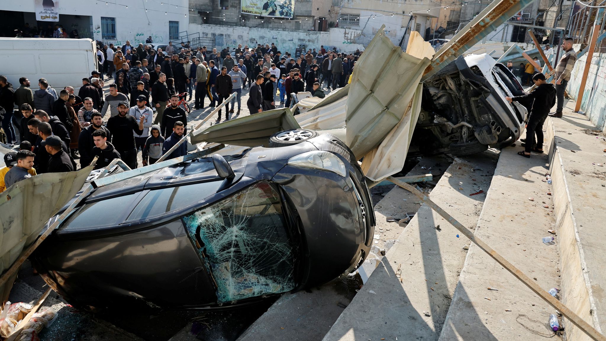 Nine Palestinians killed after Israeli raid | World News | Sky News