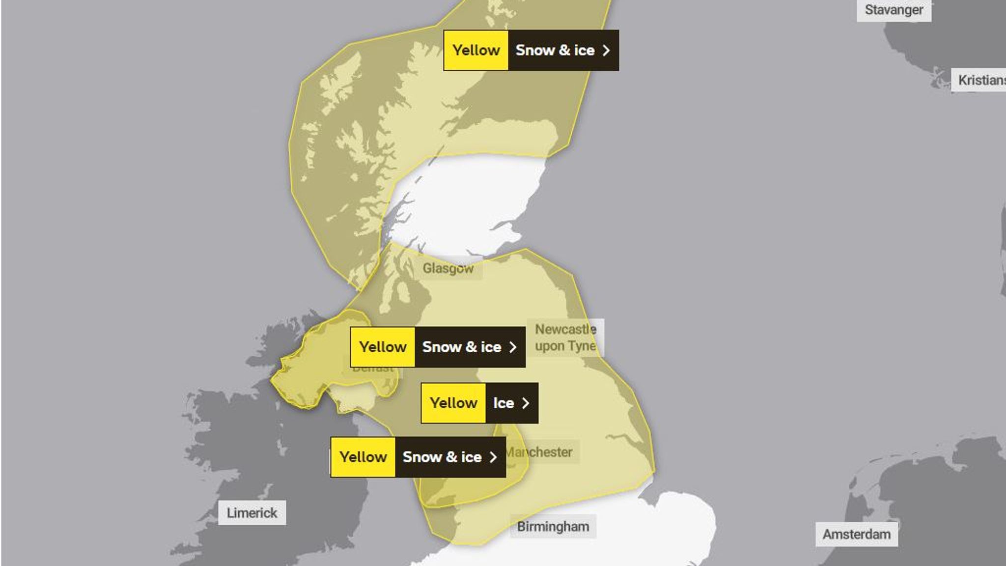 UK weather: Warnings of snow, ice and flooding after cold snap moves in ...