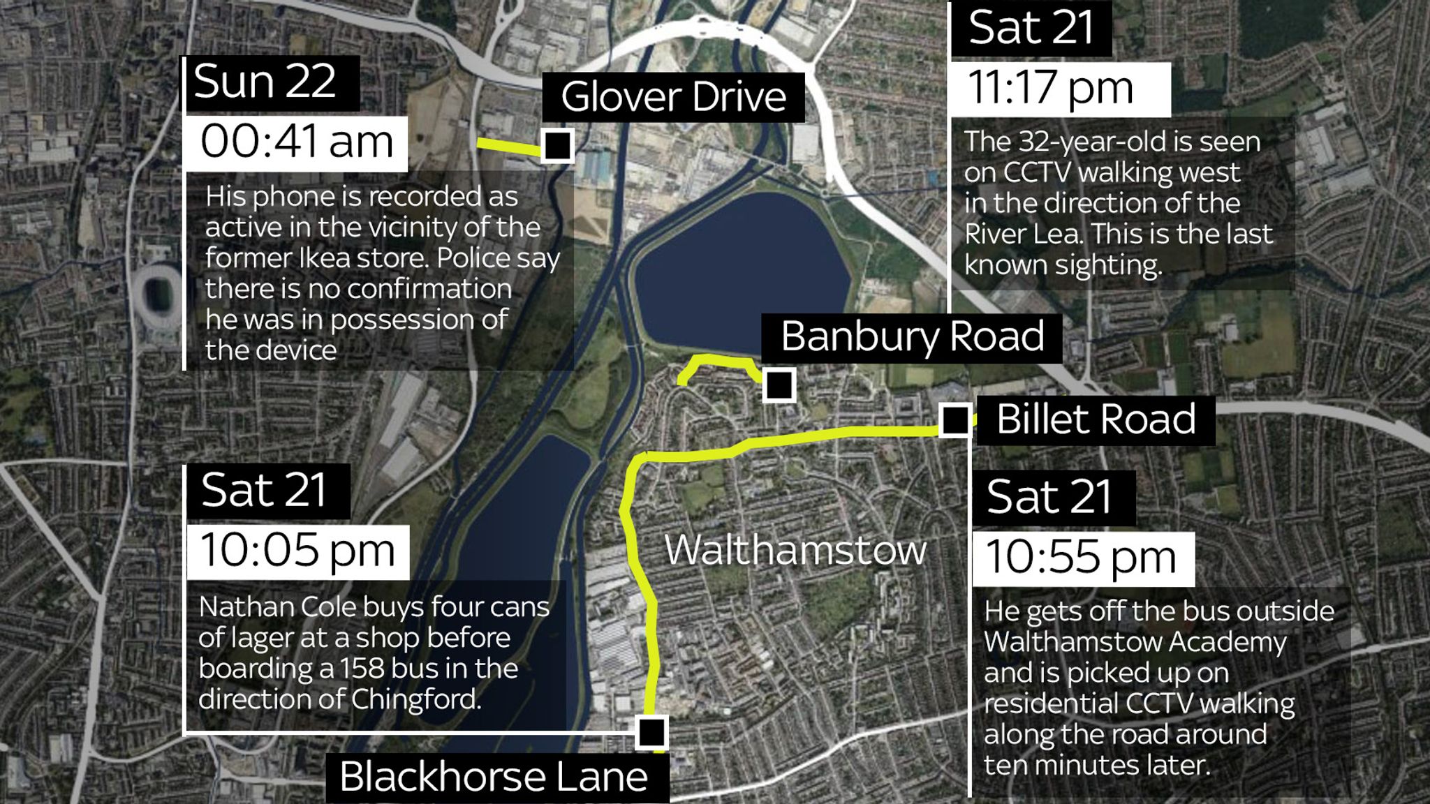 Nathan Cole: CCTV released of last known sighting of 32-year-old from ...