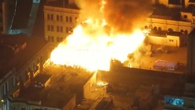 A large fire breaks out in Lima, Peru after national anti-government ...