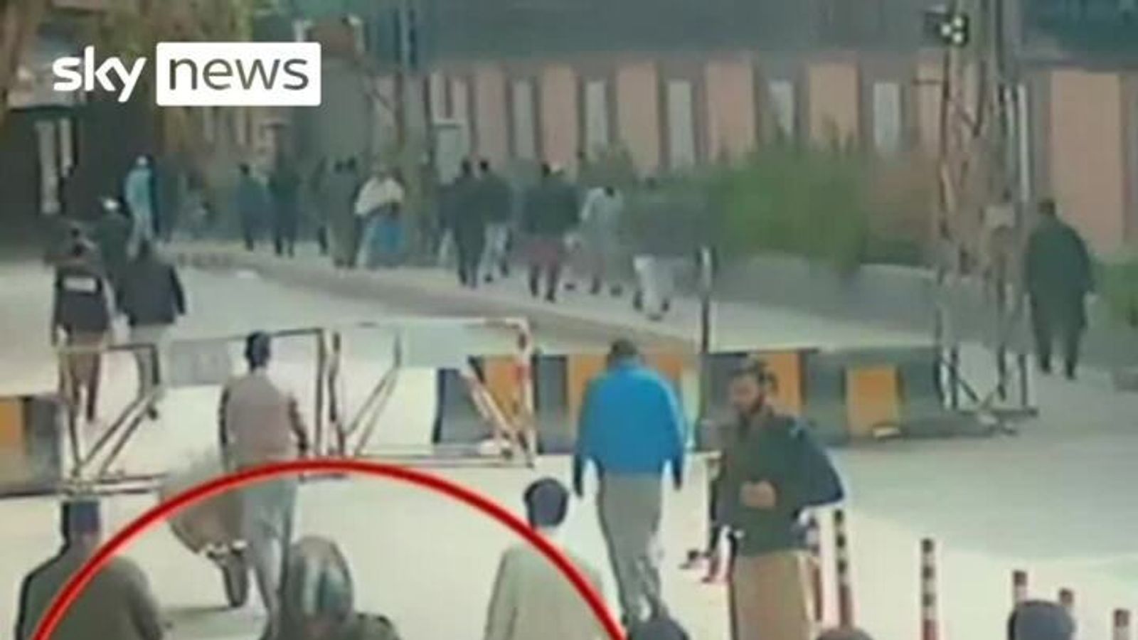 Pakistan: CCTV of Peshawar bombing suspect released | World News | Sky News
