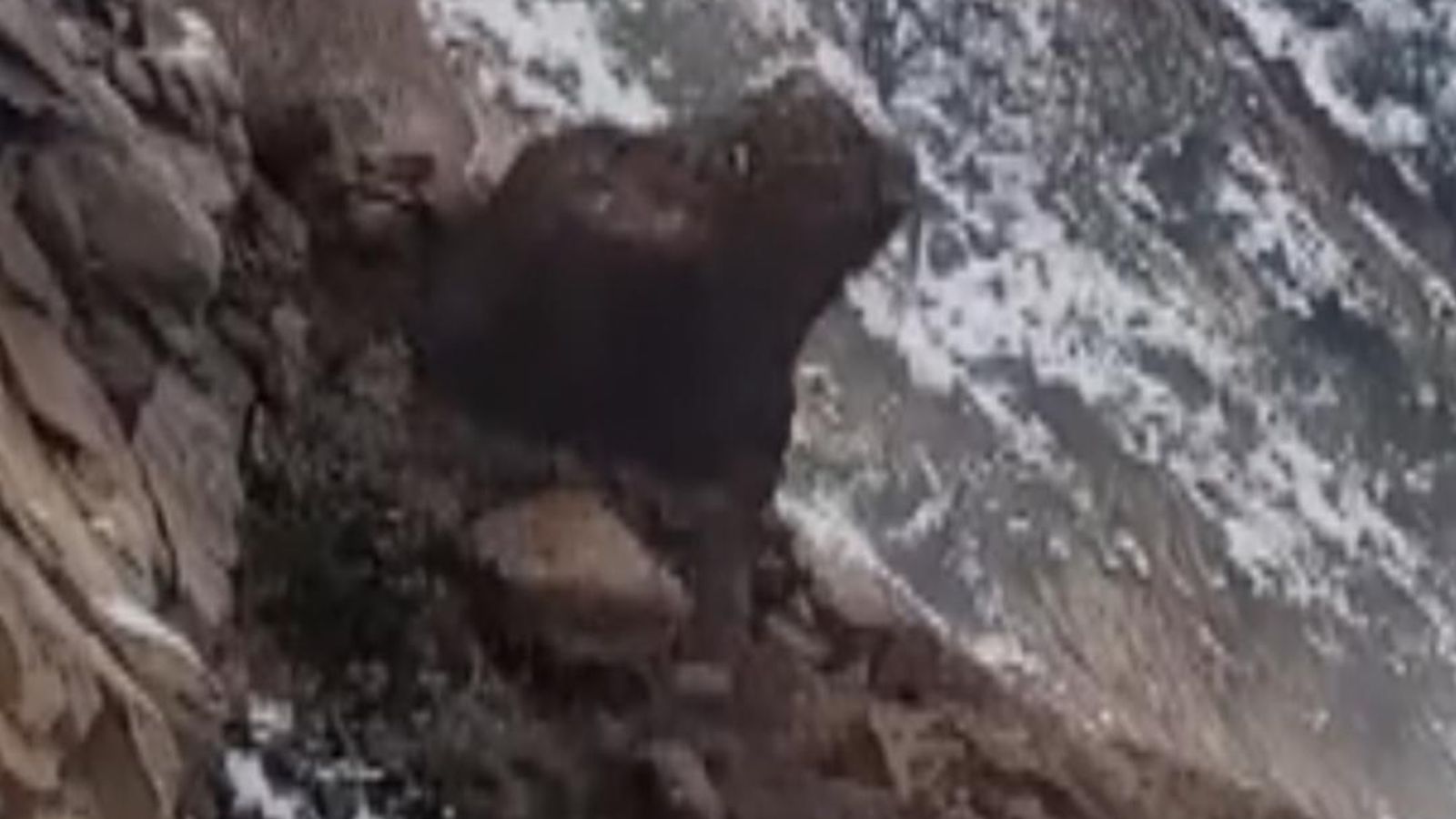 Rockfall blocks road in California after spell of bad weather | Sky News