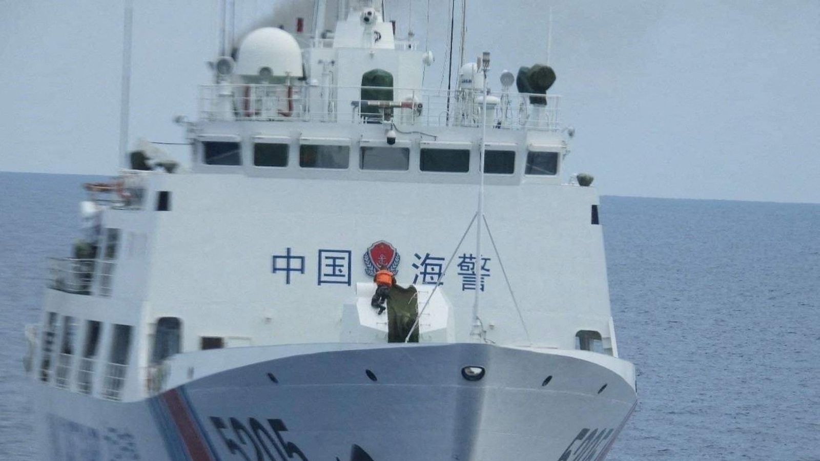 Chinese ship used laser against coast guard vessel, Philippines says | World News | Sky News
