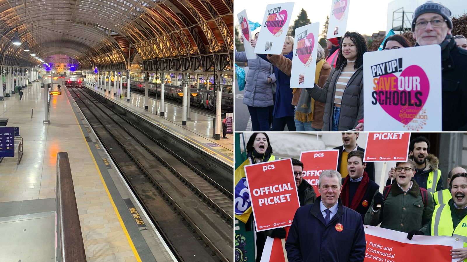 Strikes latest: UK enduring biggest day of industrial action in more ...