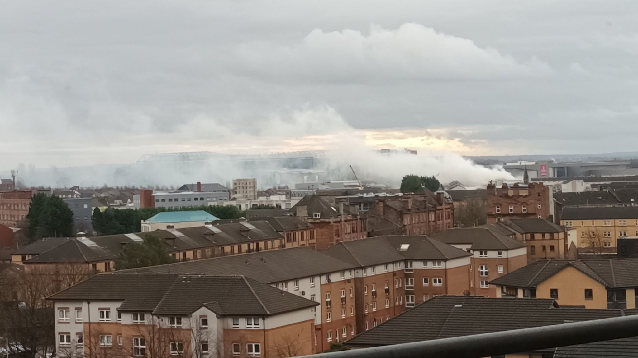 Firefighters battle recycling centre blaze near Celtic Park in Glasgow ...
