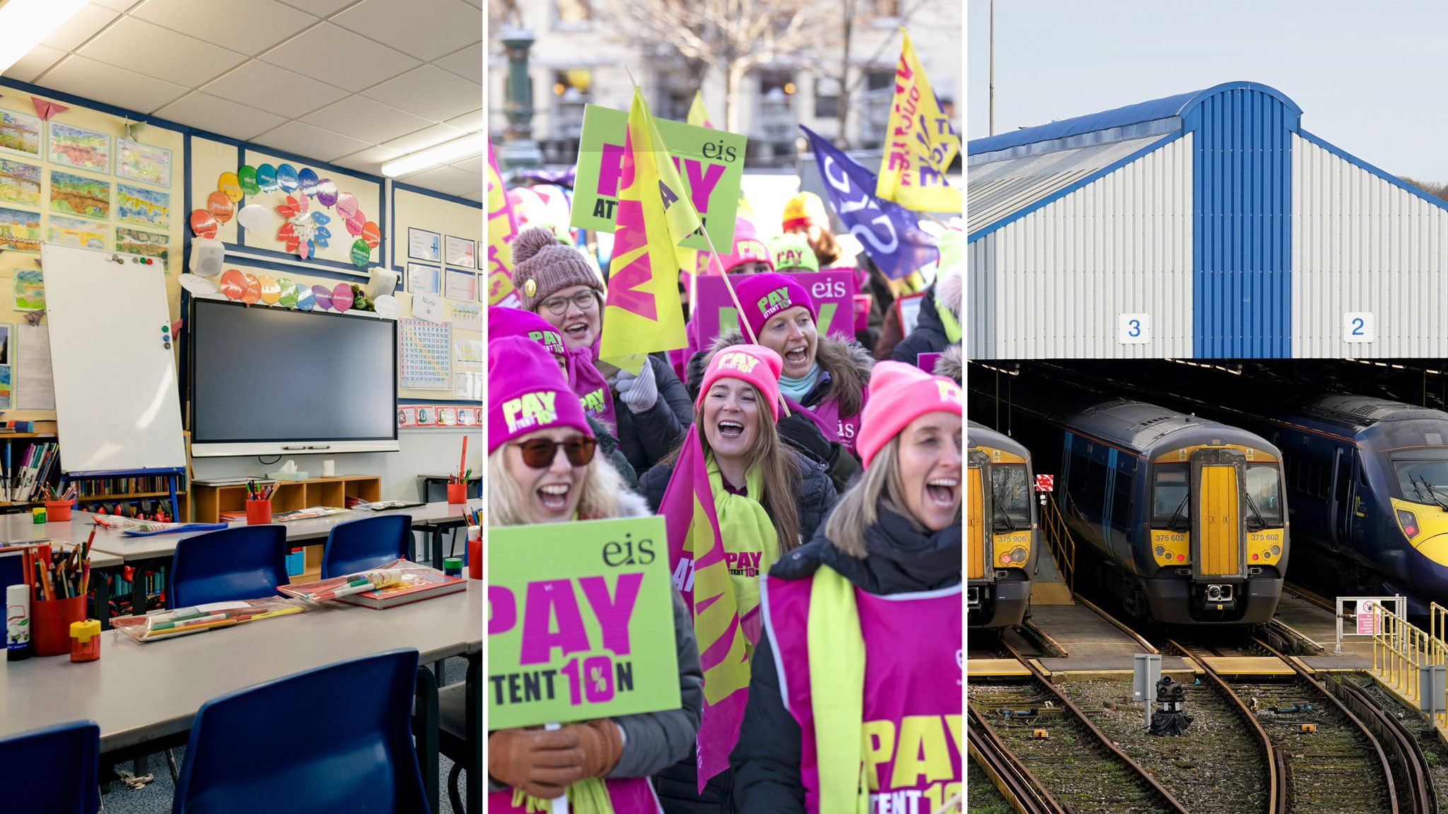 UK strikes: No 10 admits 'very difficult' day ahead as hundreds of ...