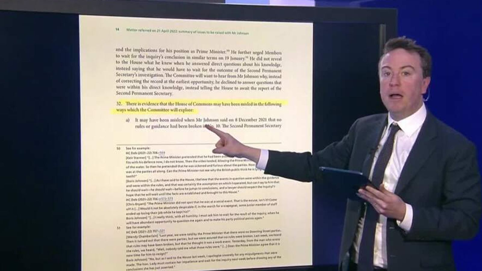 Partygate Boris Johnson May Have Misled Parliament Report News