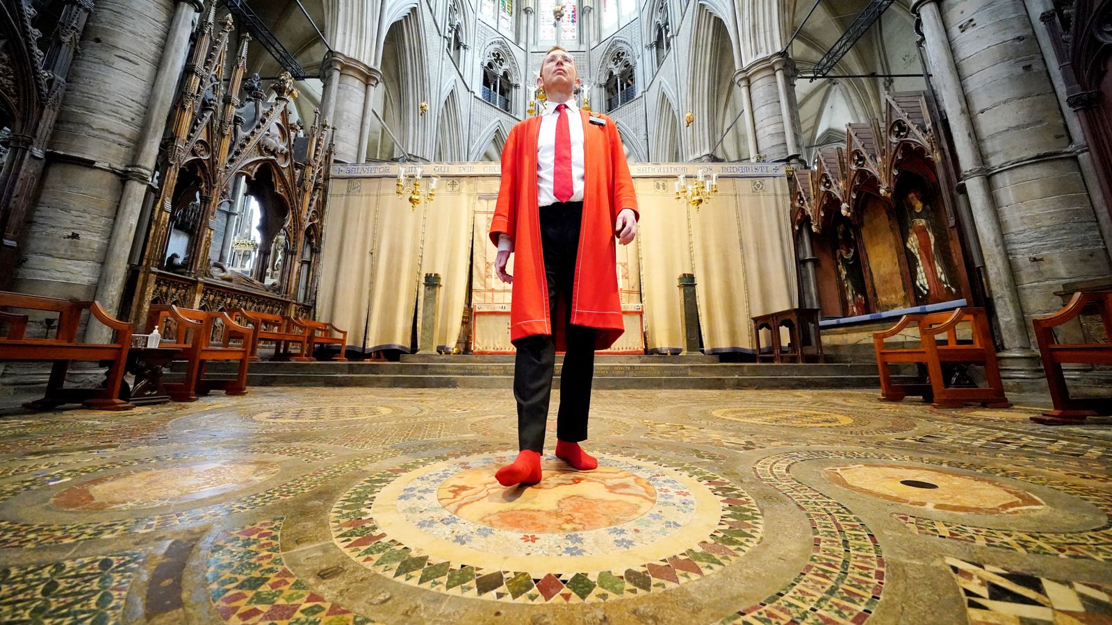 For the first time ever you can stand in the spot where Charles will be ...