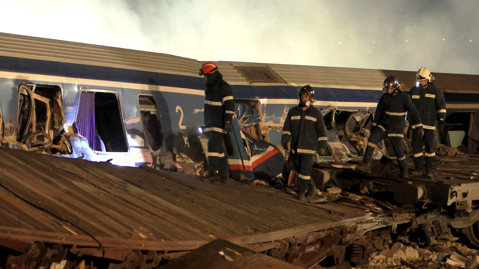 Greece train crash: Dozens killed in head-on rail collision north of ...