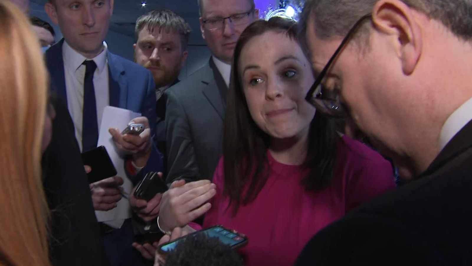 Losing SNP leadership hopeful Kate Forbes reacts to her defeat ...