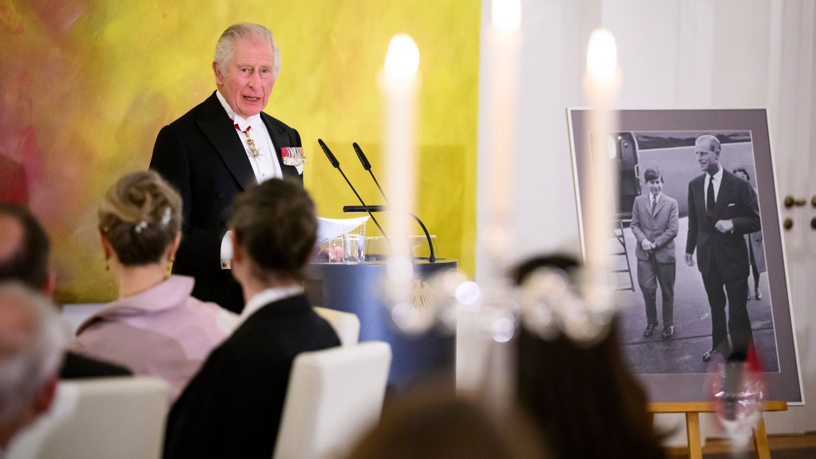 King Charles addresses guests in German at Berlin state banquet during ...