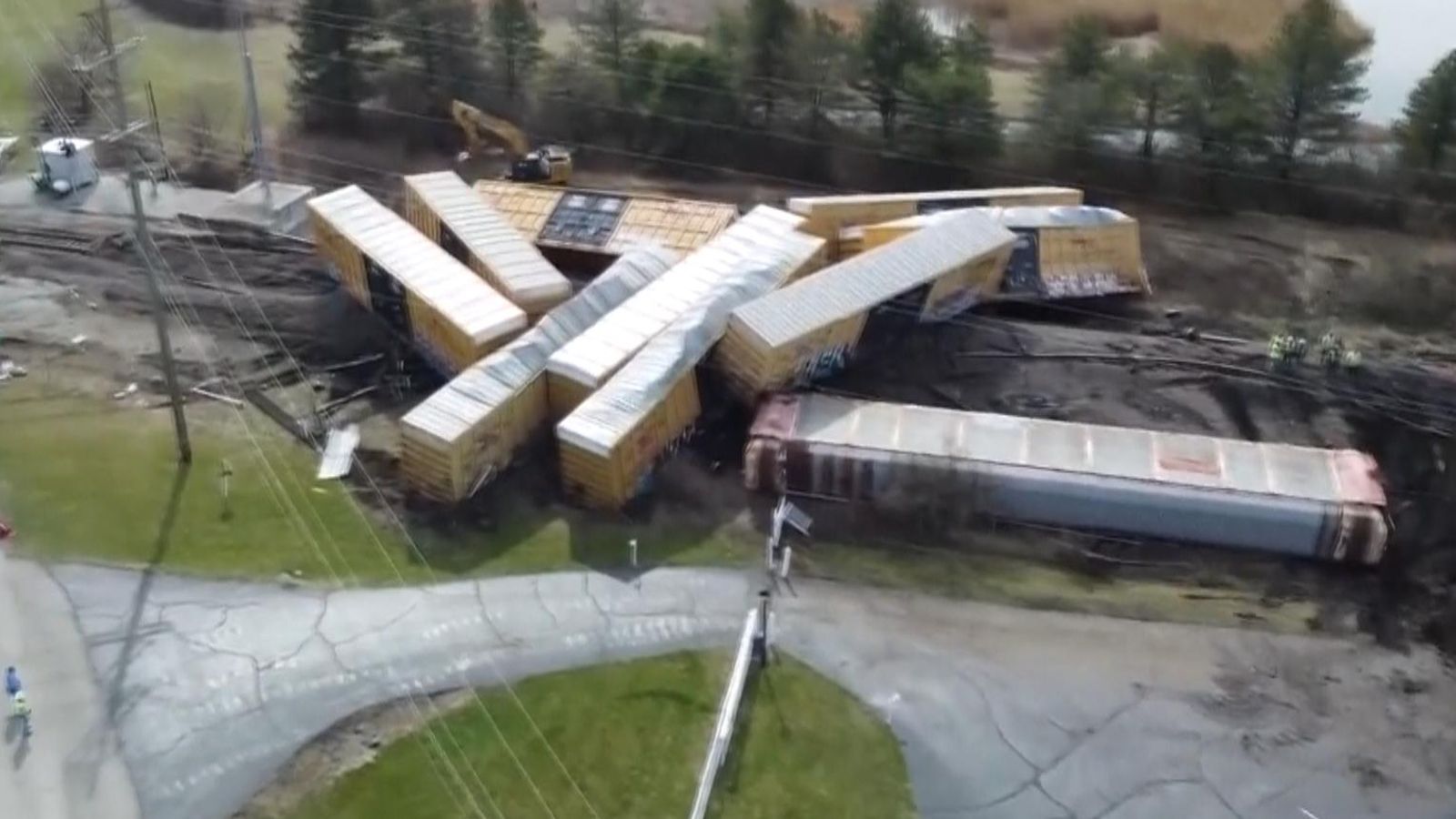 Ohio train derailment is caught on camera a month after previous ...