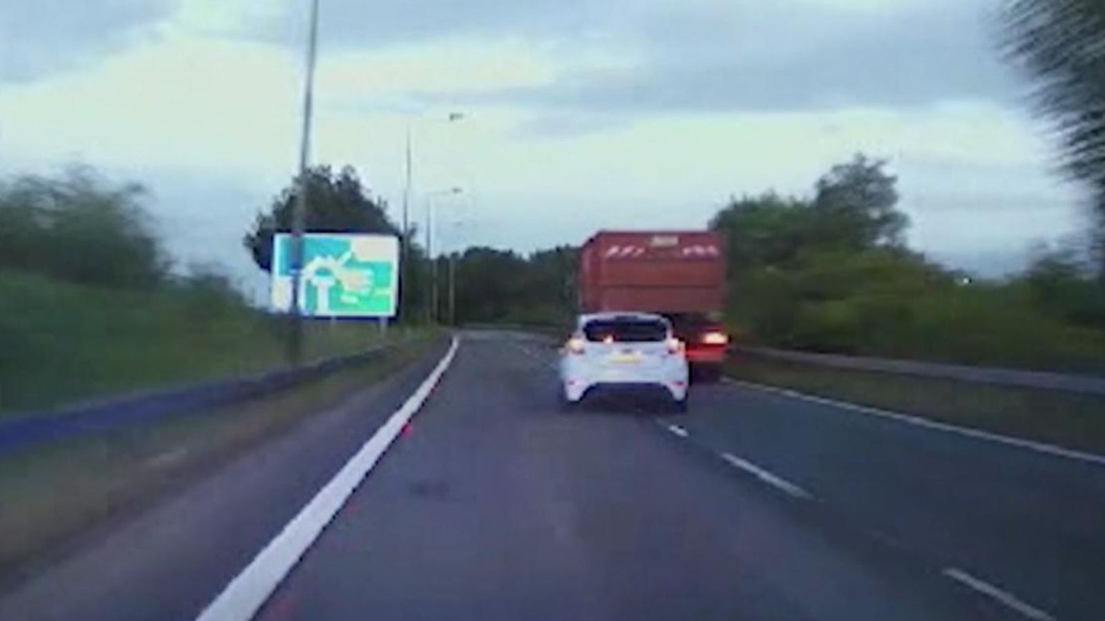 Speeding driver smashes into lorry while evading police and spends four ...