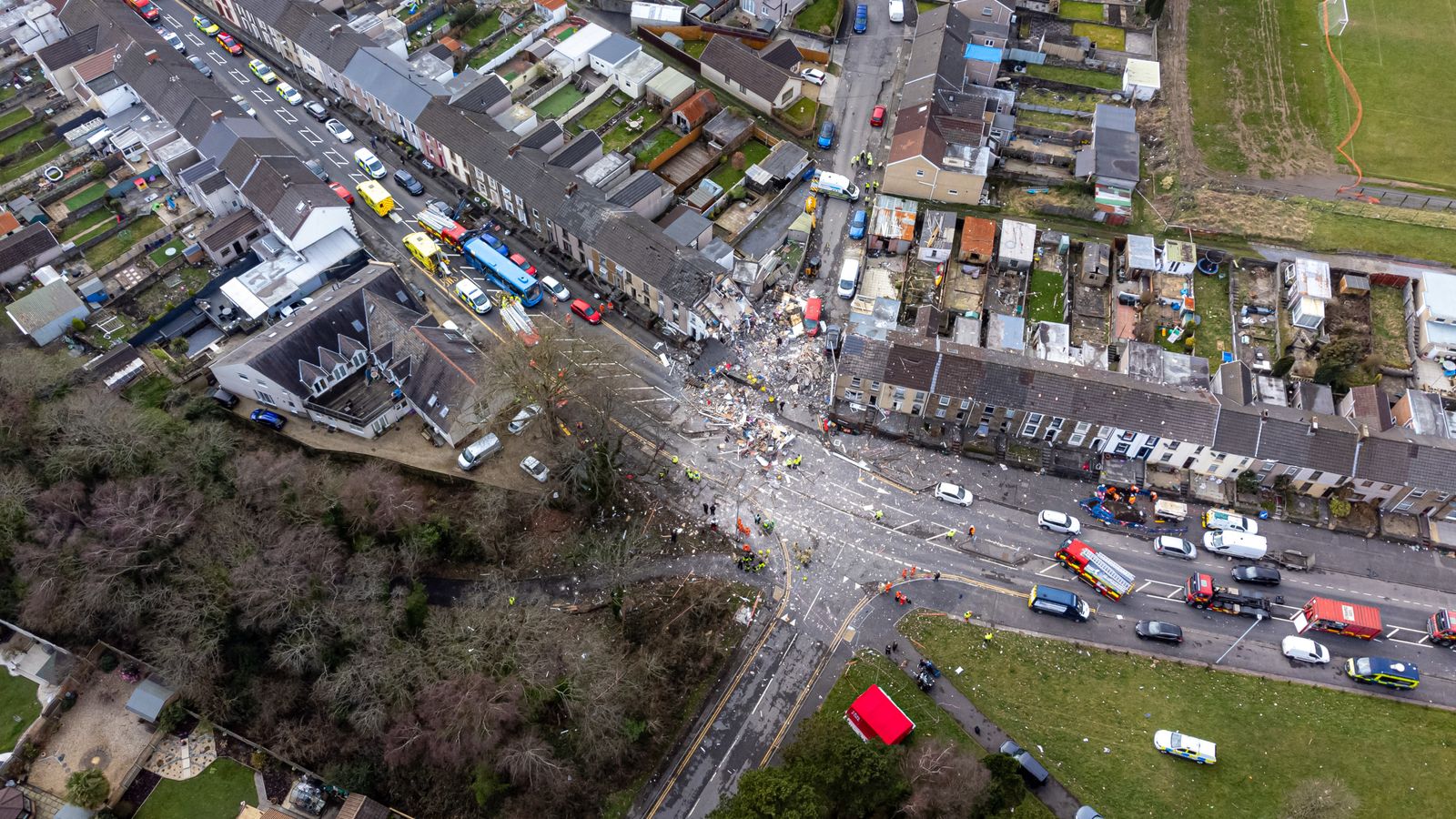 One dead and three in hospital after suspected gas explosion in Swansea ...