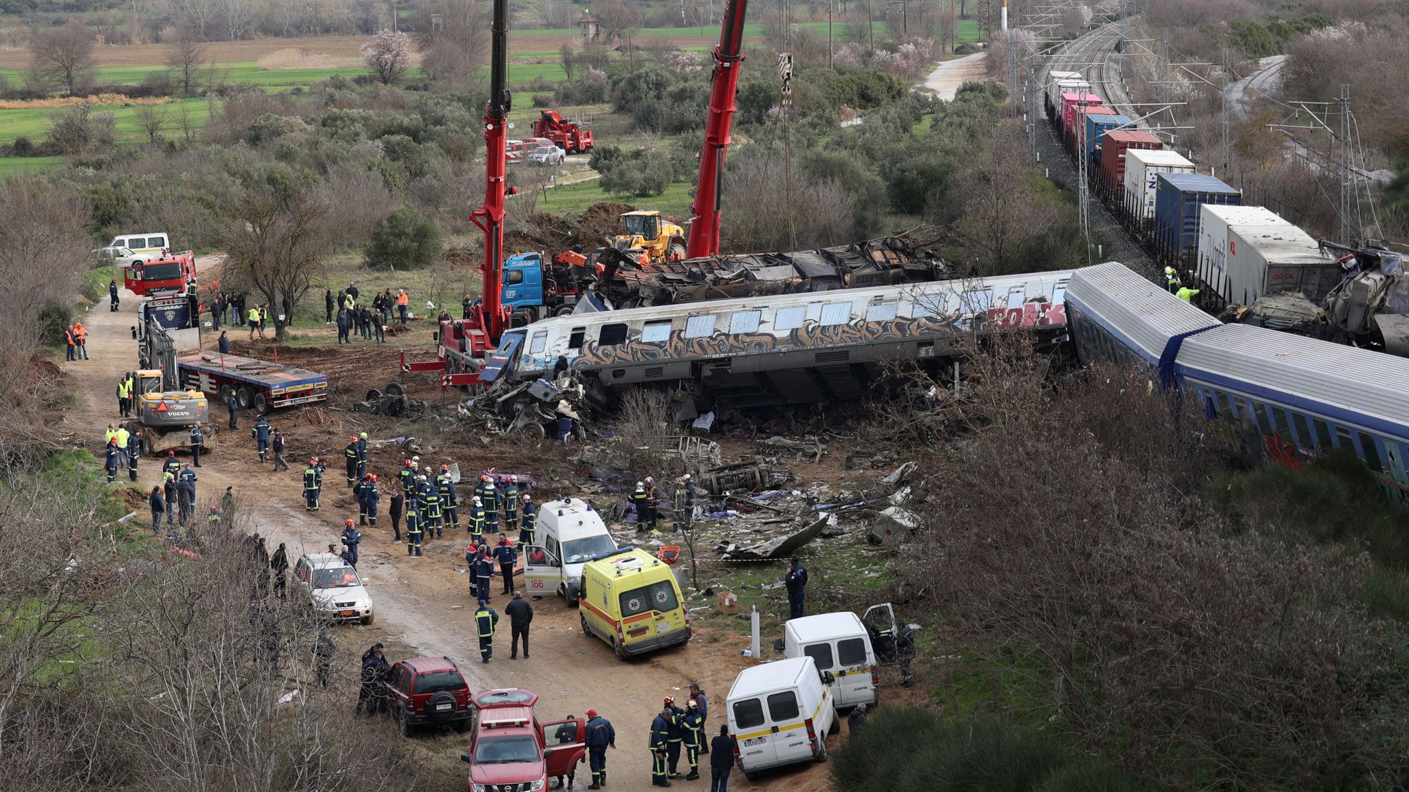 Greece train crash: Dozens killed in head-on rail collision north of ...