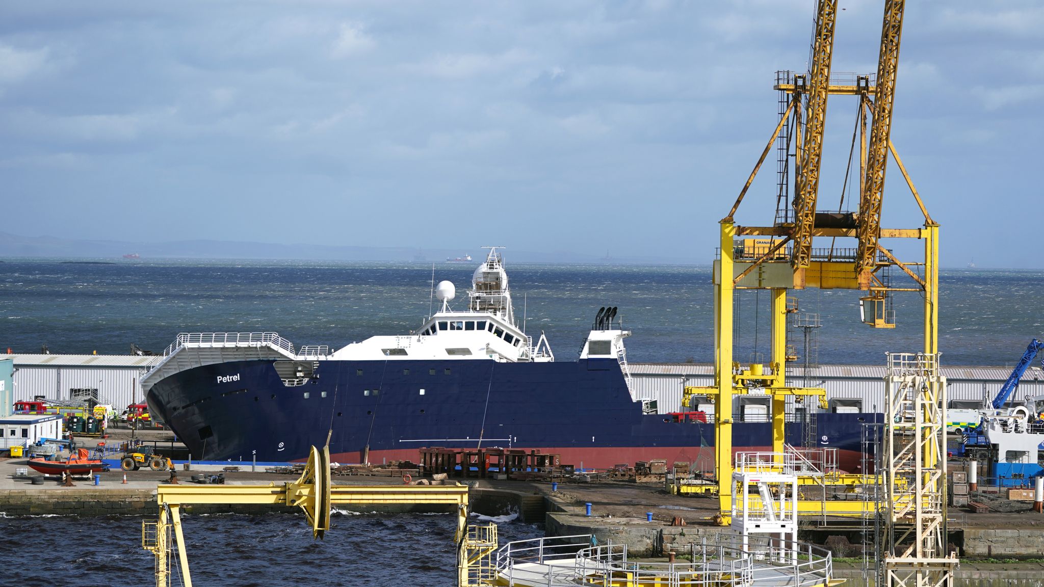 Seven people remain in hospital after research ship toppled in dry dock ...