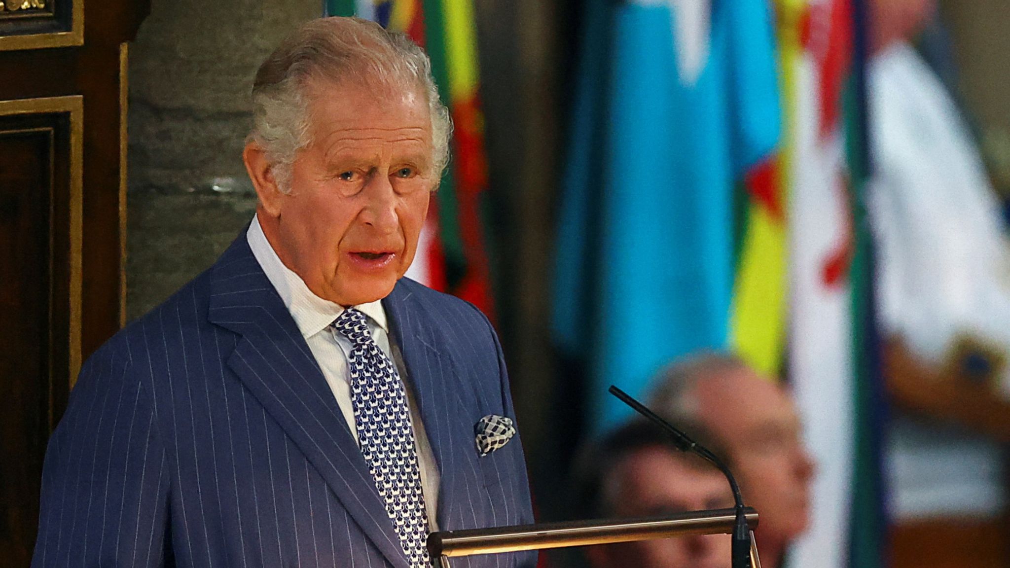 King calls for unity in first Commonwealth Day speech as protesters ...