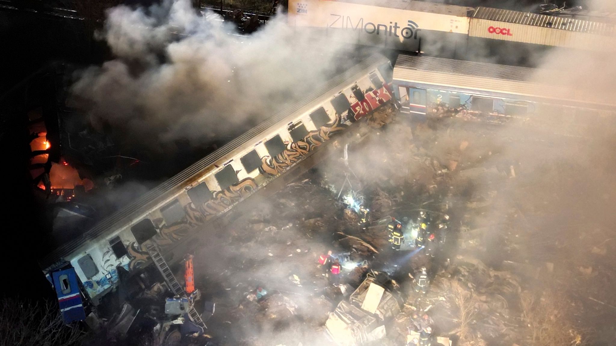 Greece train crash: Dozens killed in head-on rail collision north of ...