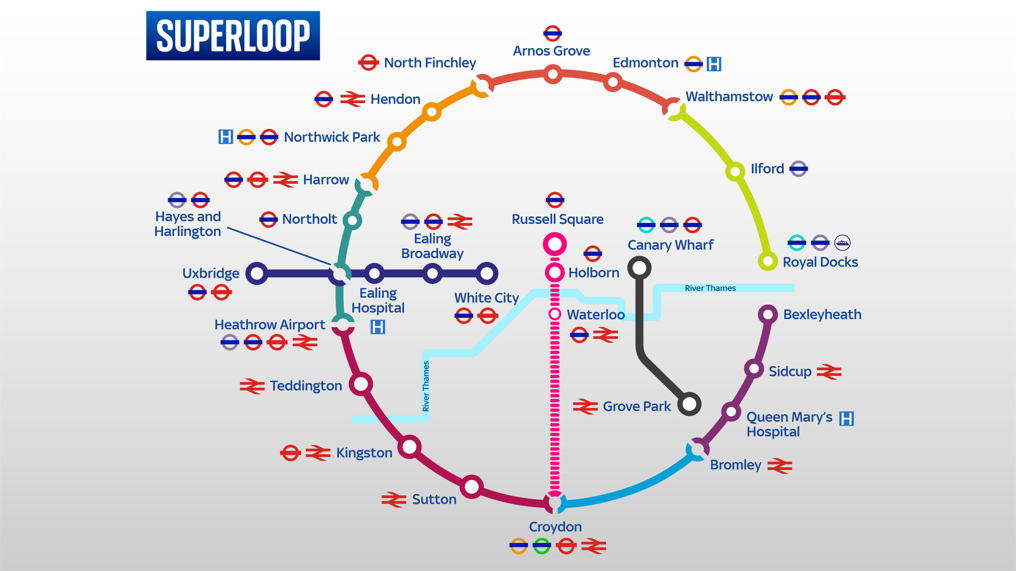 Sadiq Khan reveals route of 'Superloop' bus scheme ahead of ULEZ ...