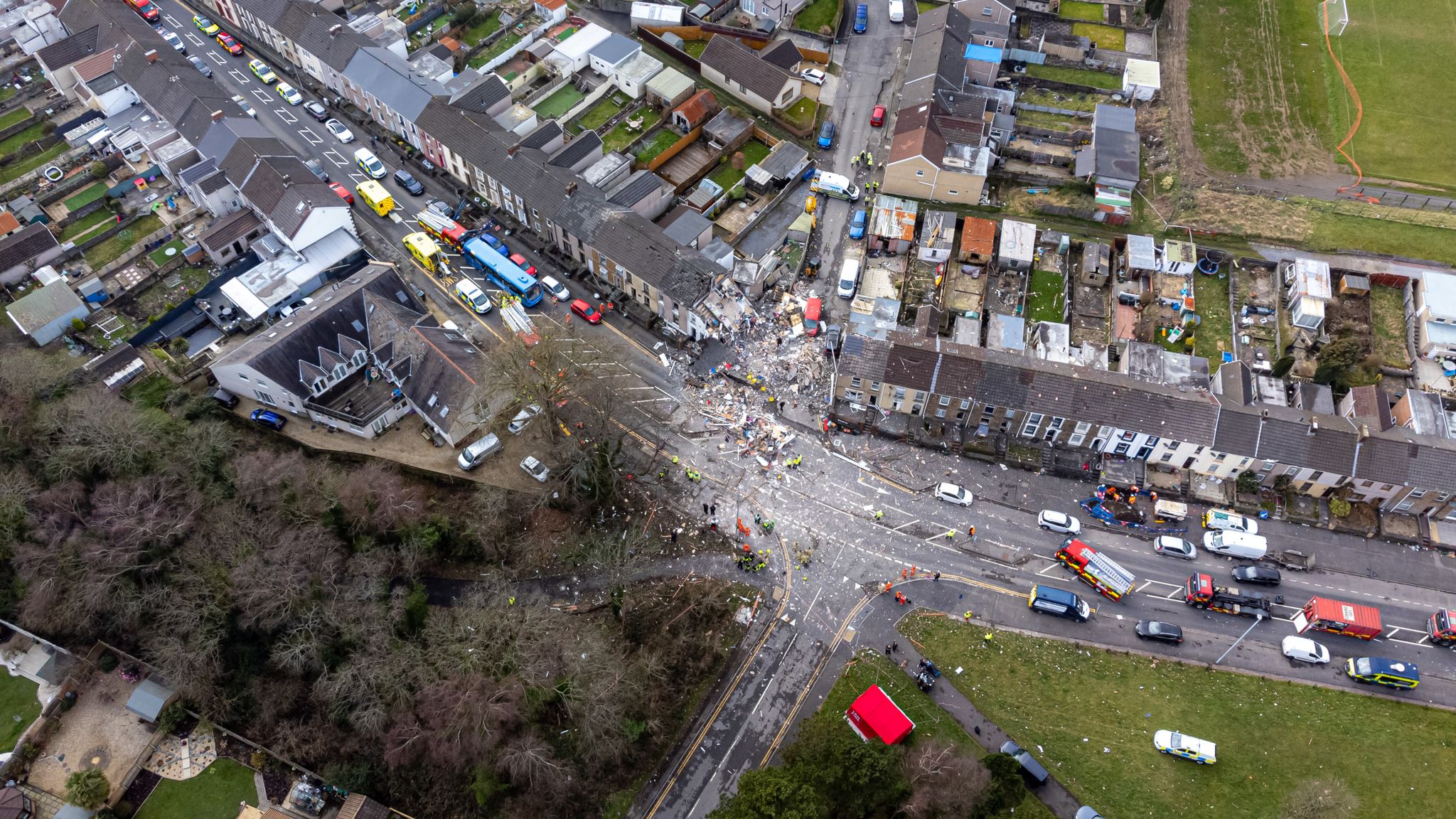One dead and three in hospital after suspected gas explosion in Swansea ...