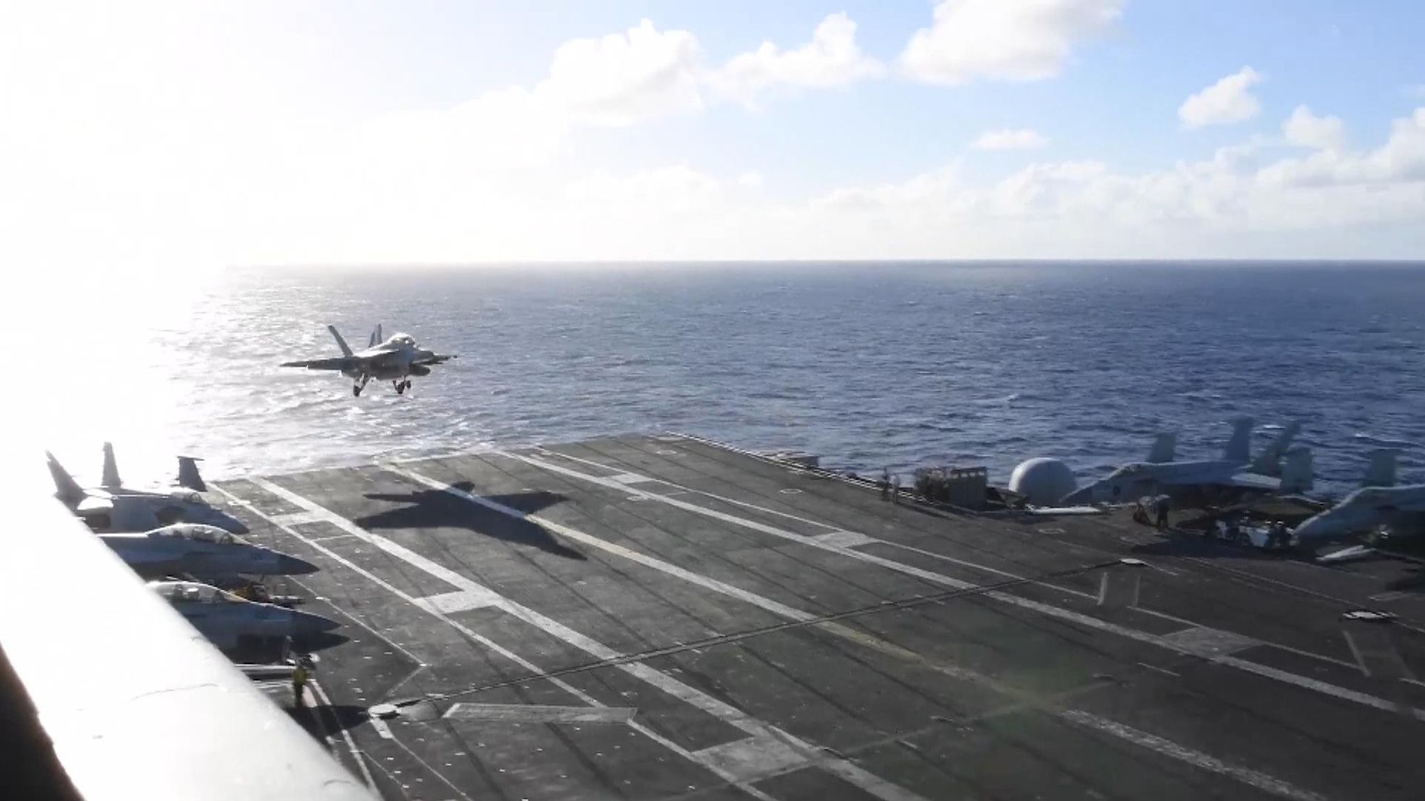 How a US aircraft carrier is part of a high-stakes stand-off in the ...