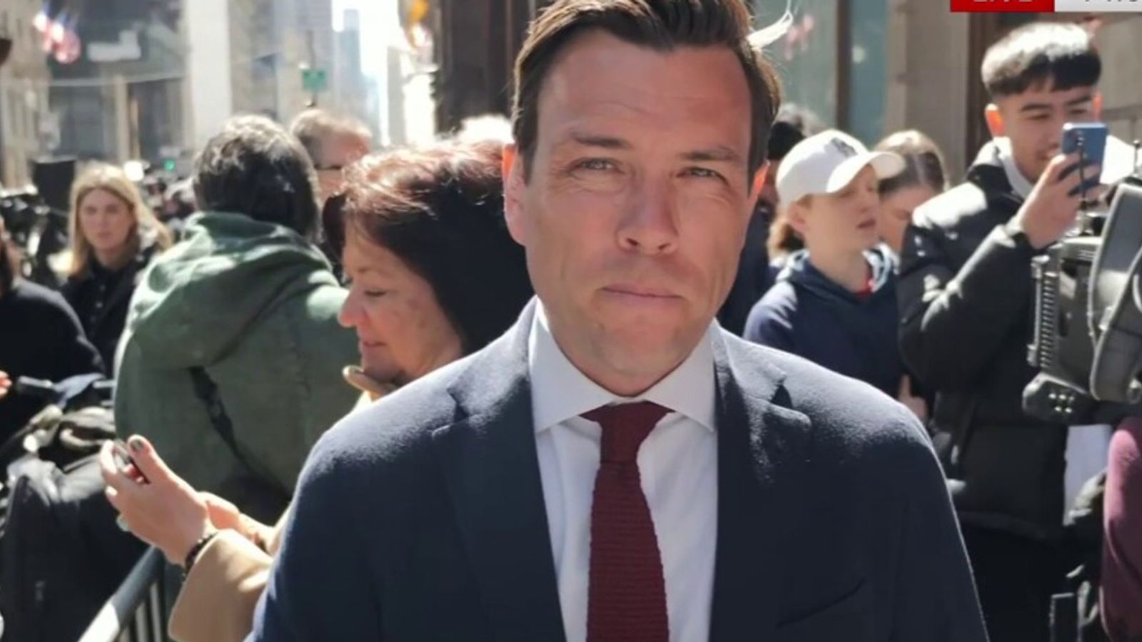 Mark Stone gives a Trump update from New York as former president ...