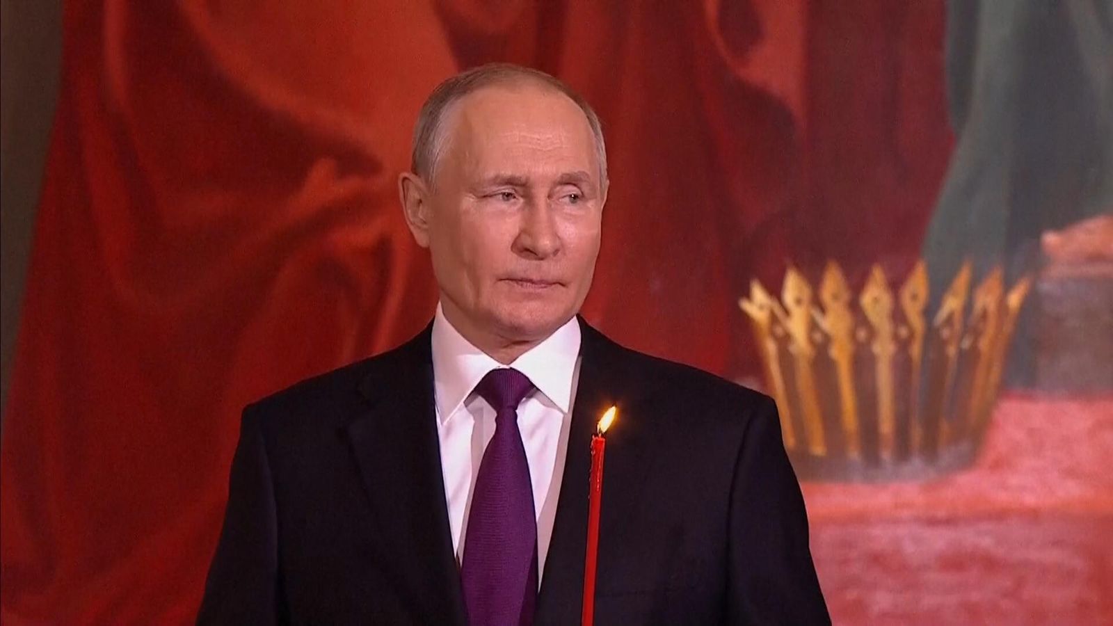 Putin attends Orthodox Easter service with church leader who describes ...