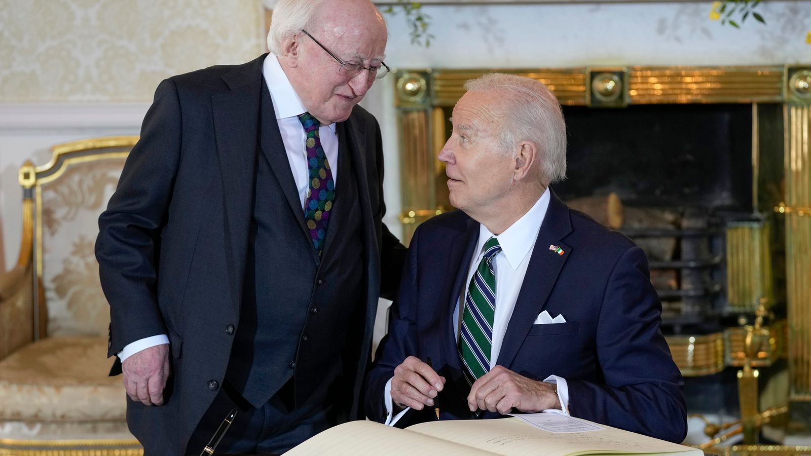 US President Joe Biden meets Irish President | News UK Video News | Sky ...