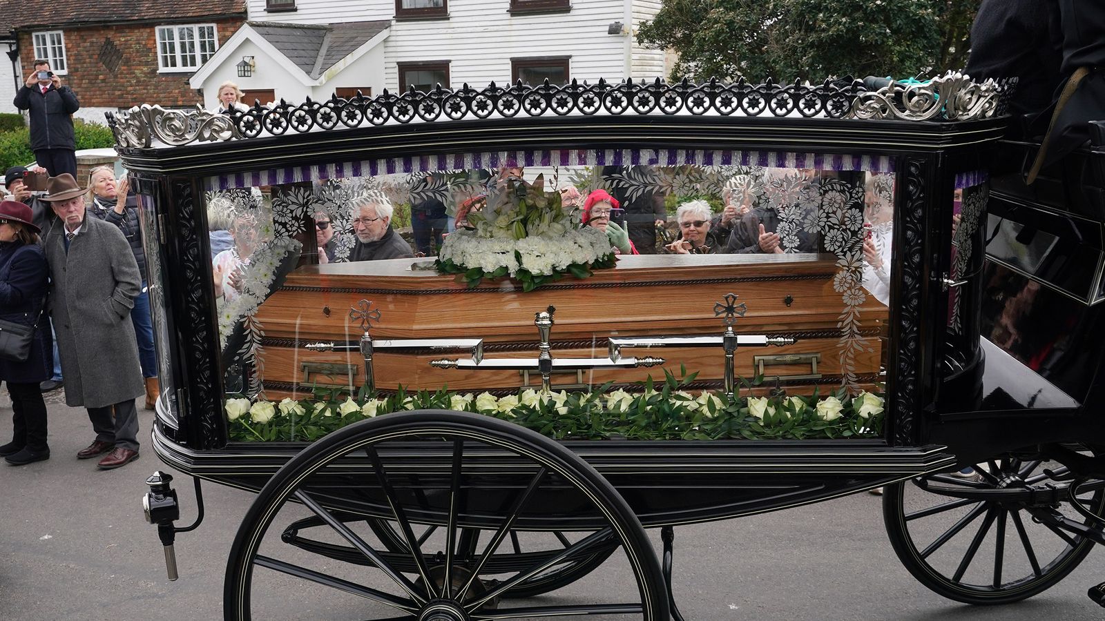 Farewell Paul O'Grady: Celebrities attend comedian's funeral | News UK Video News | Sky News
