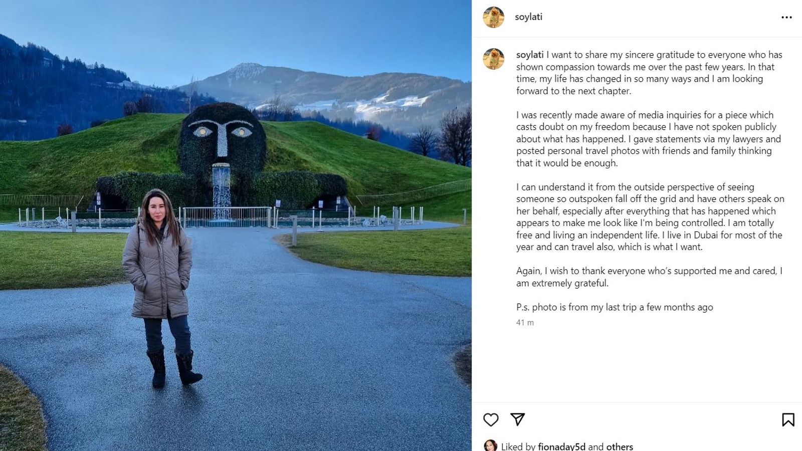 Princess Latifa: Instagram account purportedly belonging to Dubai royal posts photo and ...