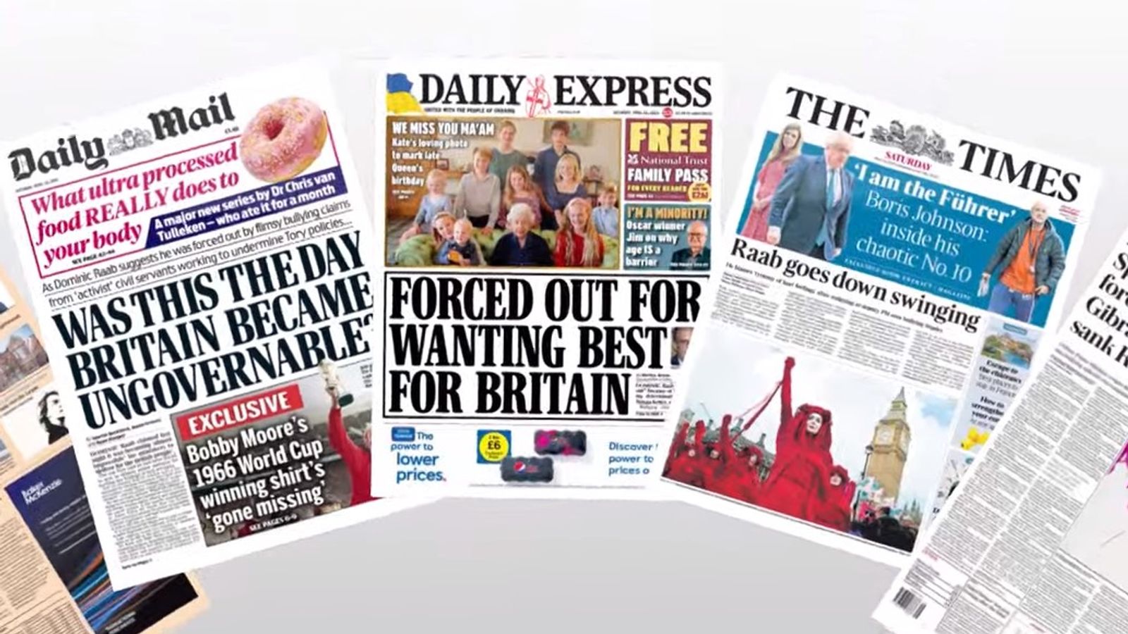 Saturday's national newspaper front pages | UK News | Sky News