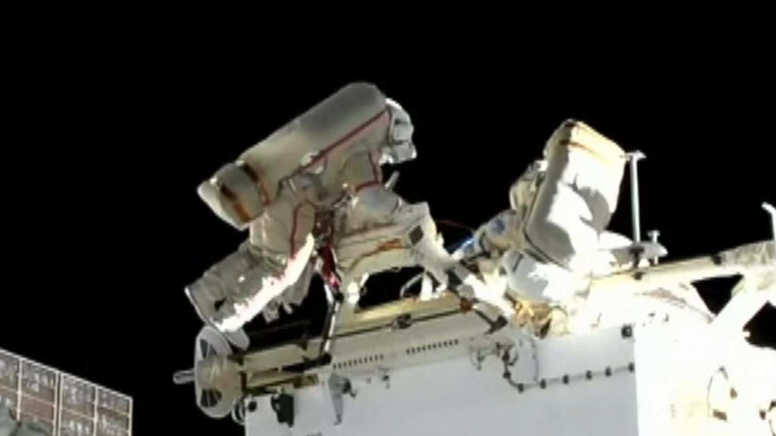 Russian astronauts complete eight-hour spacewalk at the International ...