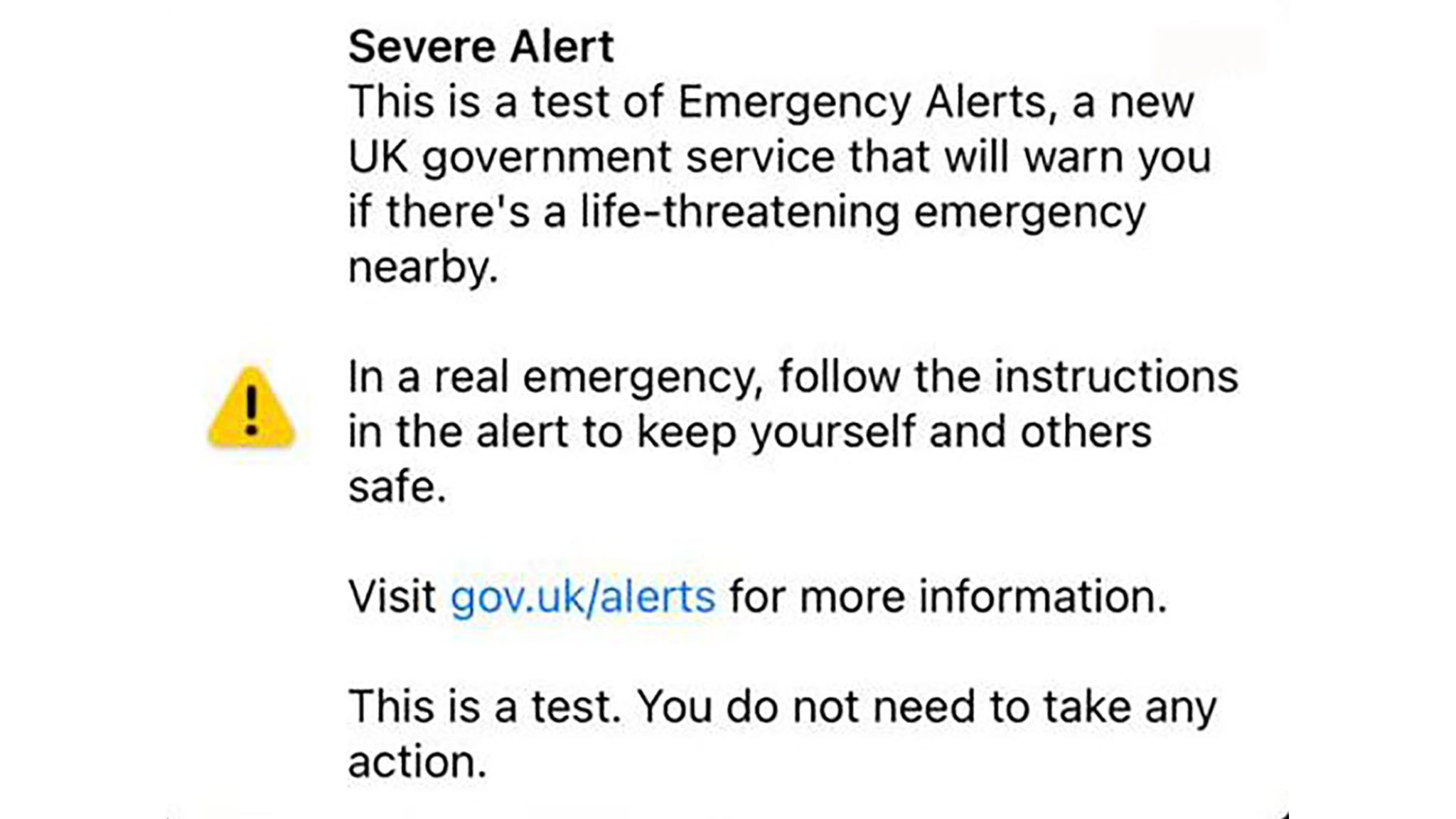 Emergency alert: Millions receive message and alarm but test failed to ...