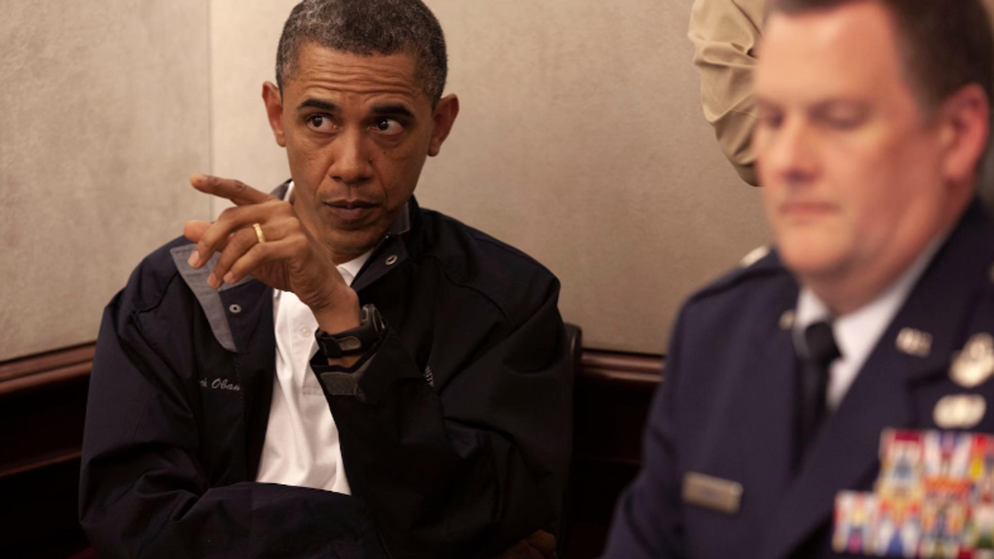 Newly released photographs show tense hours in the White House during ...