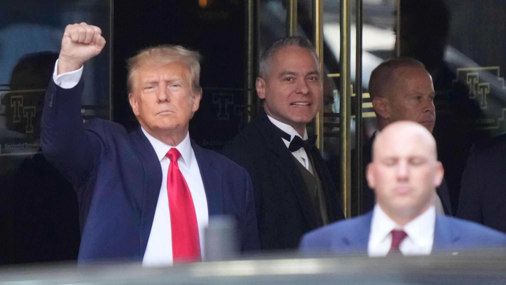 Donald Trump pictured in New York court as he pleads not guilty to 34 ...