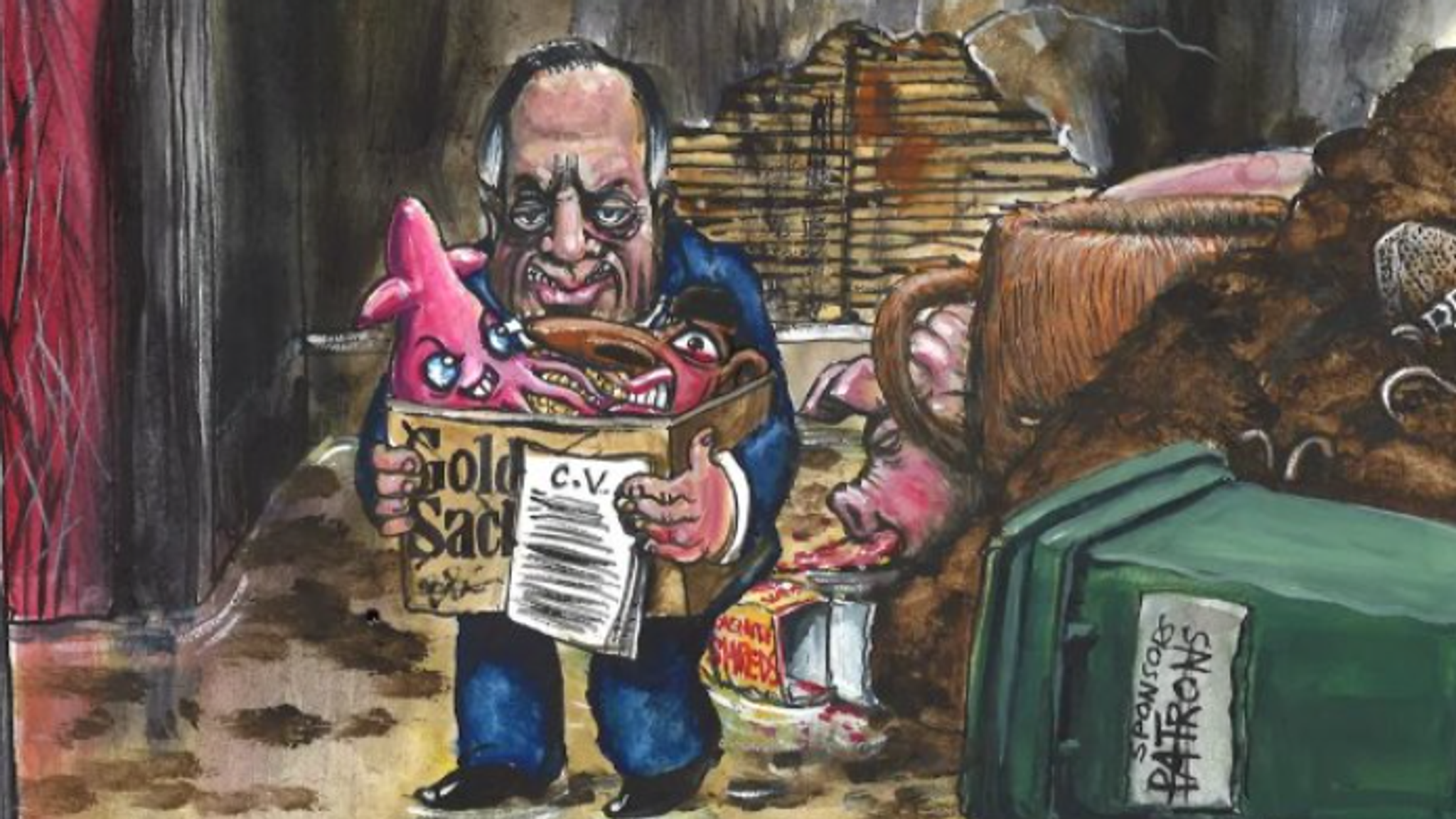 The Guardian pulls cartoon of outgoing BBC boss Richard Sharp after ...