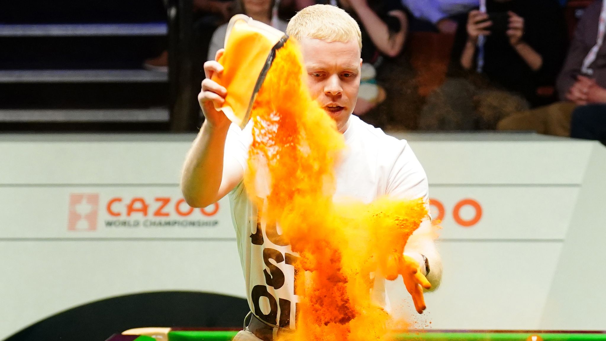 Snooker table targeted in Just Stop Oil protest recovered - as details ... Snooker table targeted in Just Stop Oil protest recovered - as details ...