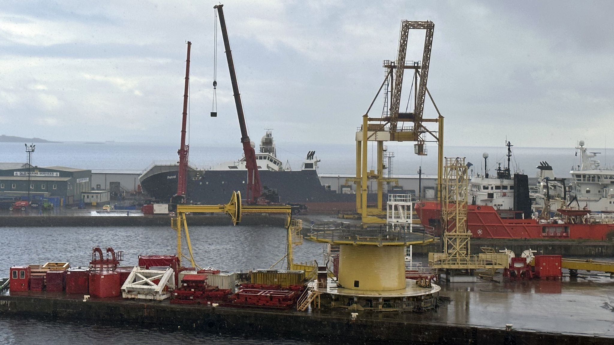 Cranes on site as investigations continue at Edinburgh dry dock where ...
